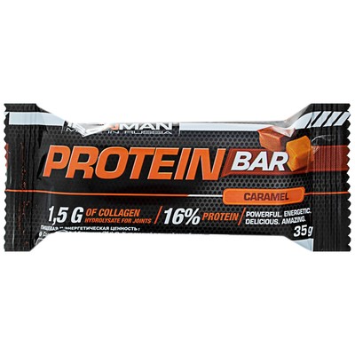 Протеиновый батончик IRONMAN Protein Bar с коллагеном, карамель ...