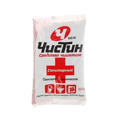 Чистящий порошок "Чистин" Санитарный, пакет, 500г (1251958) - Купить по ...